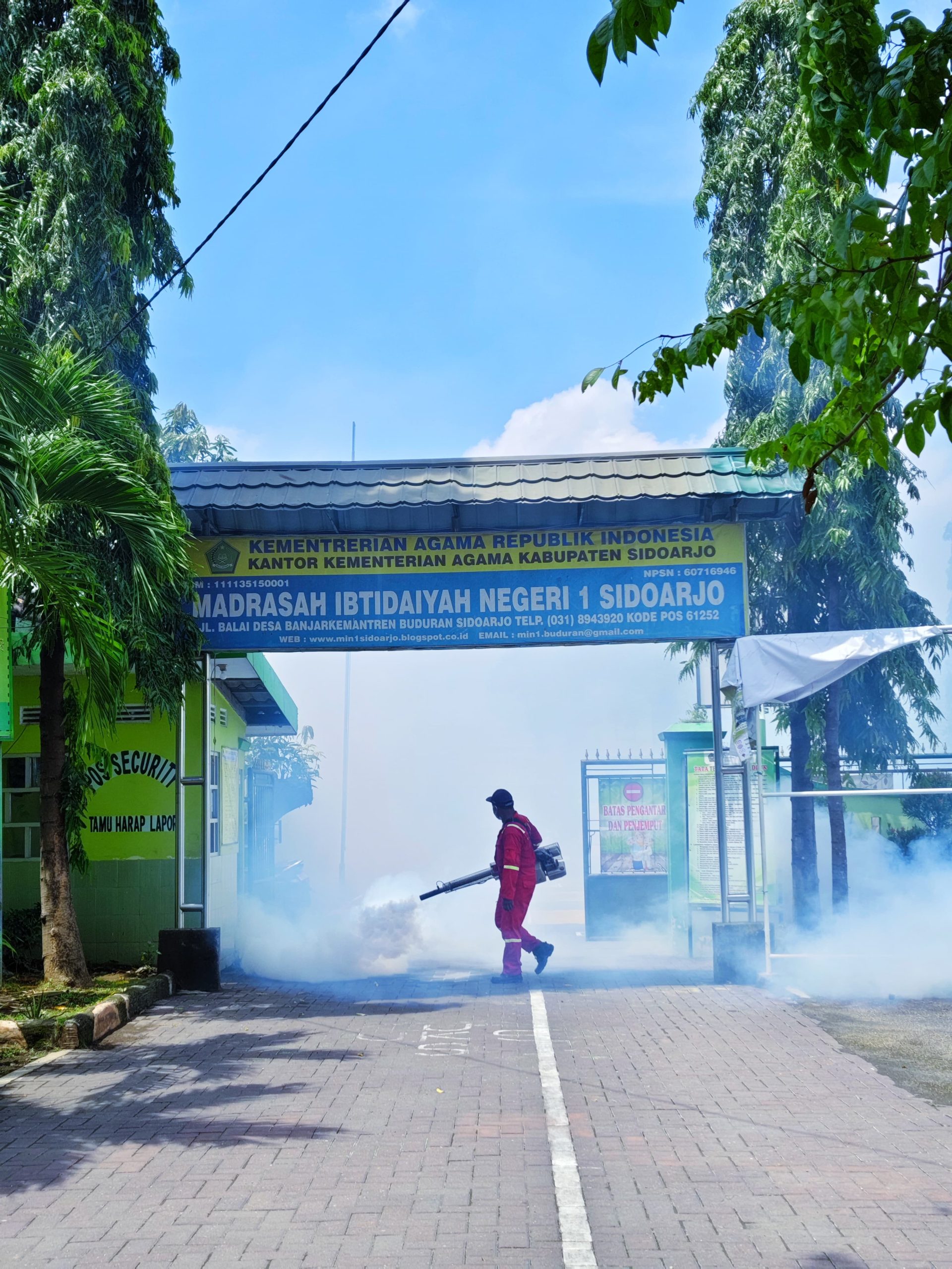 Asap Mengepul di Langit MIN 1 Sidoarjo: Aksi Cepat Tangkal DBD ...
